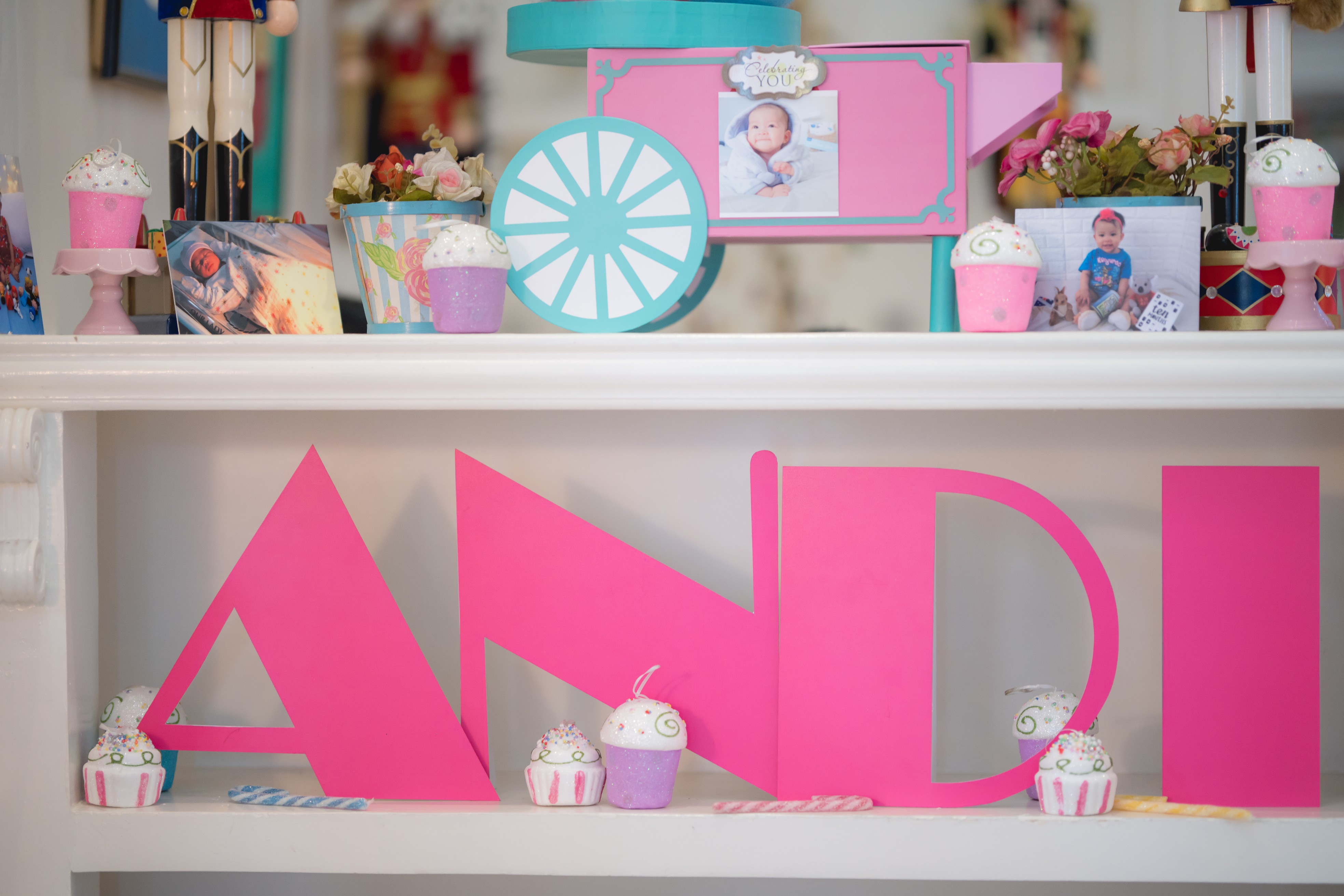 Andi's Pastel Candy Christmas 1st Birthday Party and Dedication ...